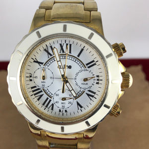 a-line | Accessories | Alines Marina Collection Gold Tone Chronograph ...